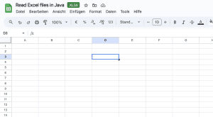 How to read Excel files with Java using the IDEA plugin